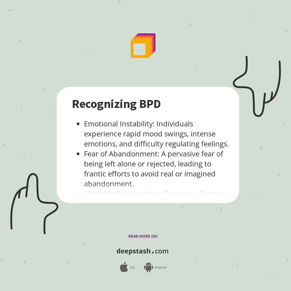Recognizing BPD - Deepstash