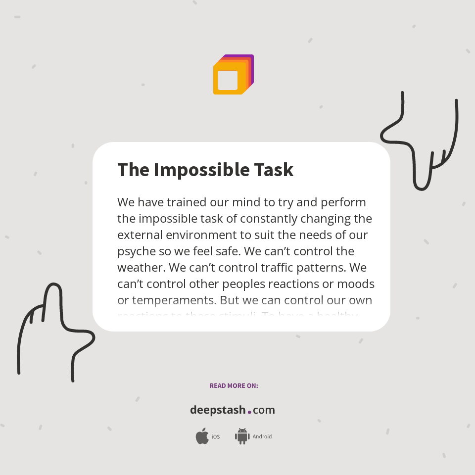 The Impossible Task - Deepstash
