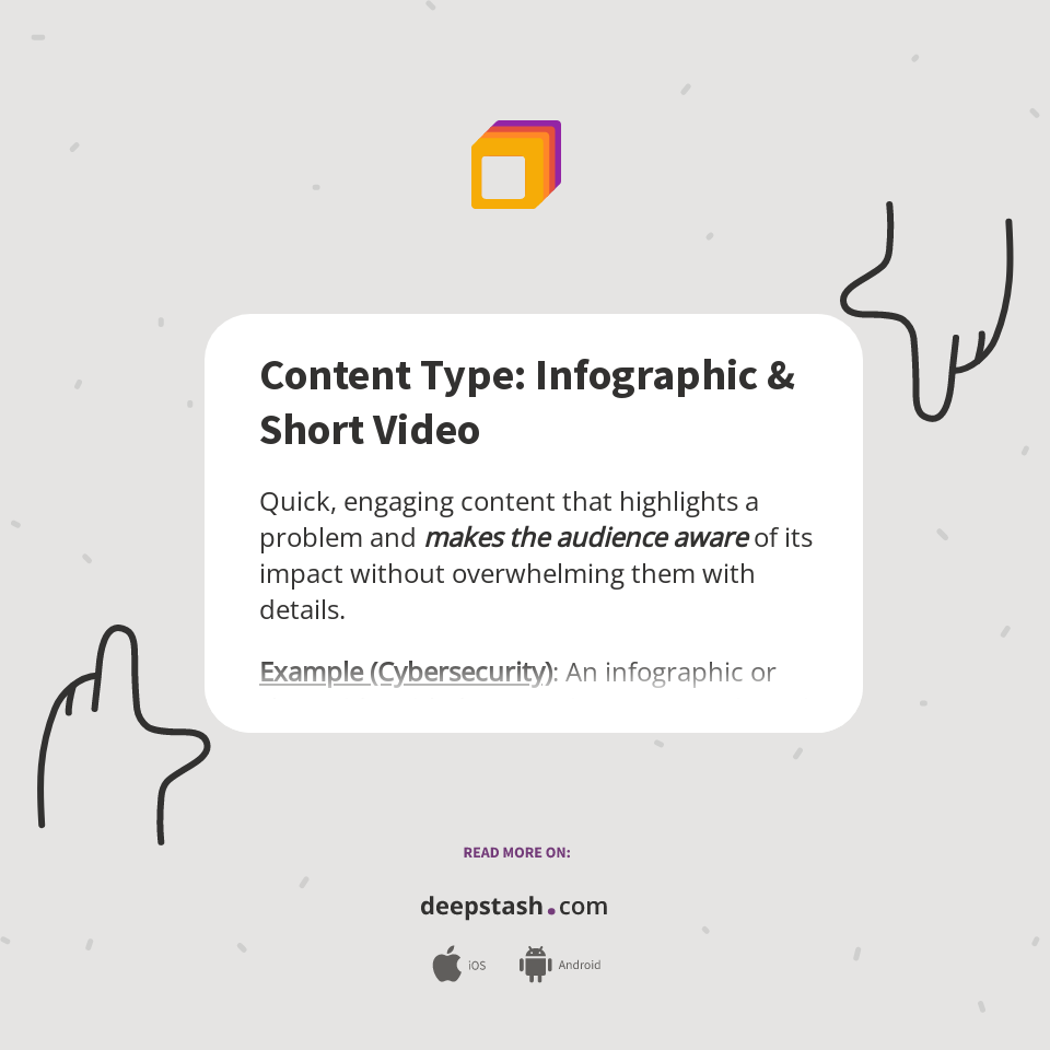 Content Type: Infographic & Short Video - Deepstash