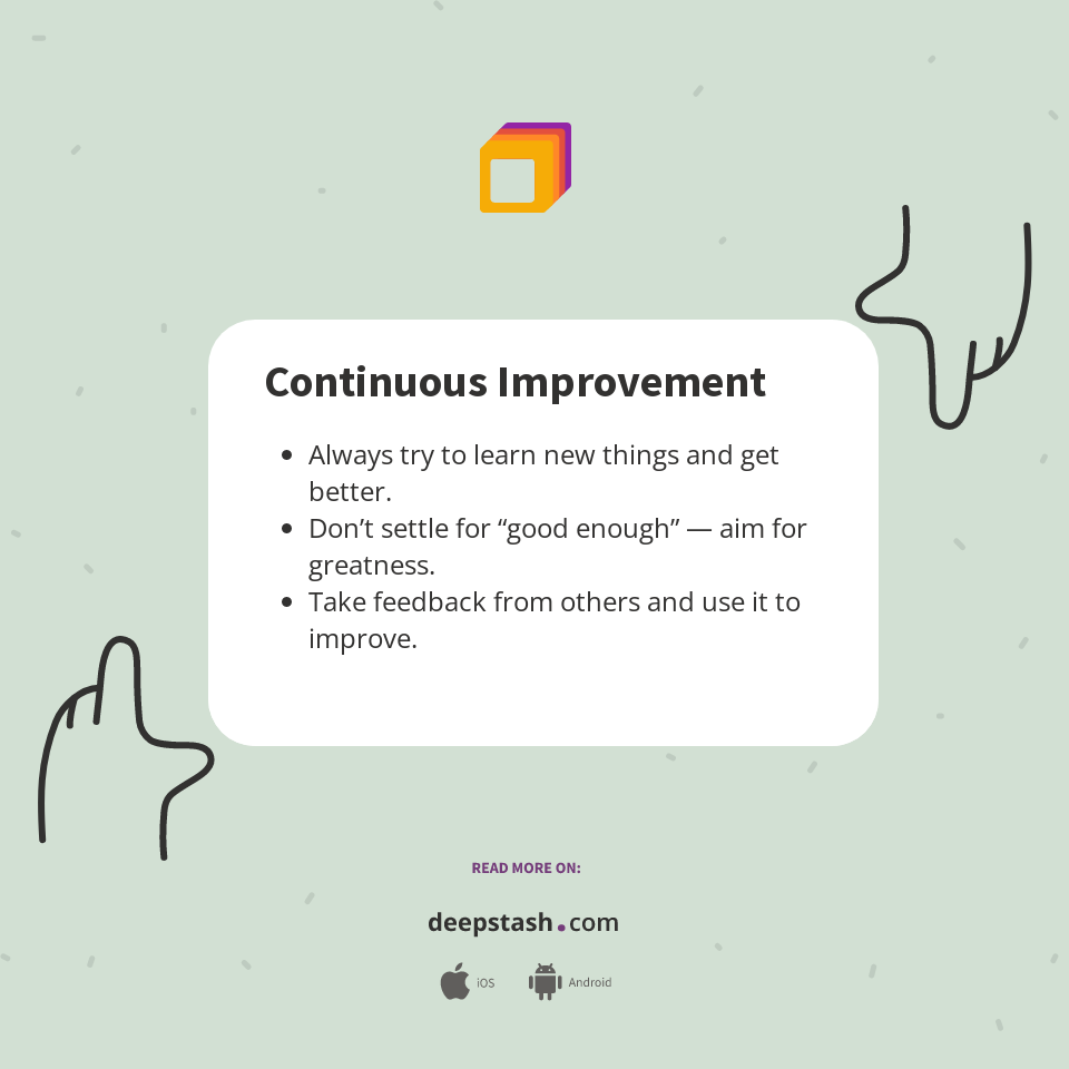 Continuous Improvement - Deepstash