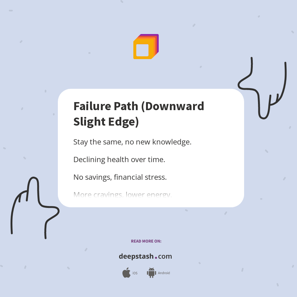 Failure Path (Downward Slight Edge) - Deepstash