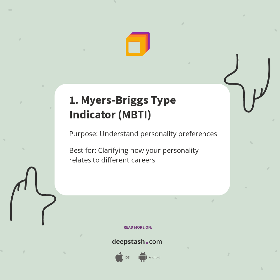 1. Myers-Briggs Type Indicator (MBTI) - Deepstash