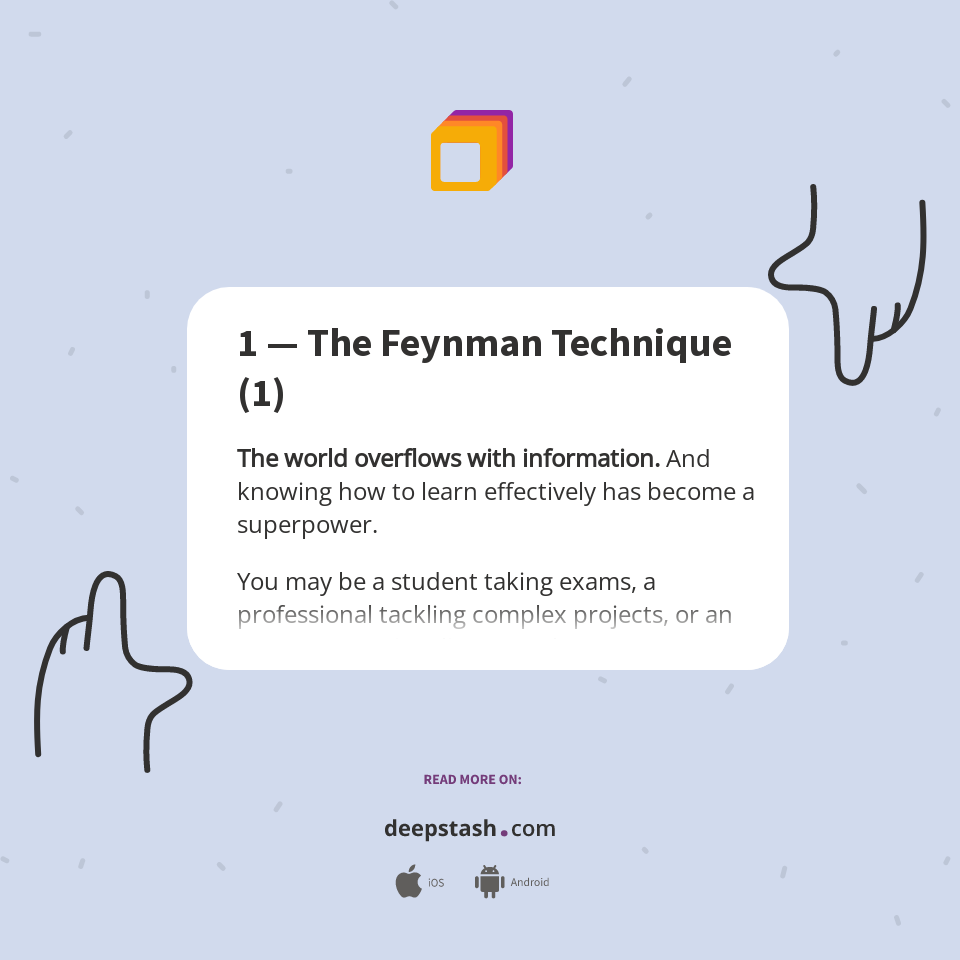 1 — The Feynman Technique (1) - Deepstash