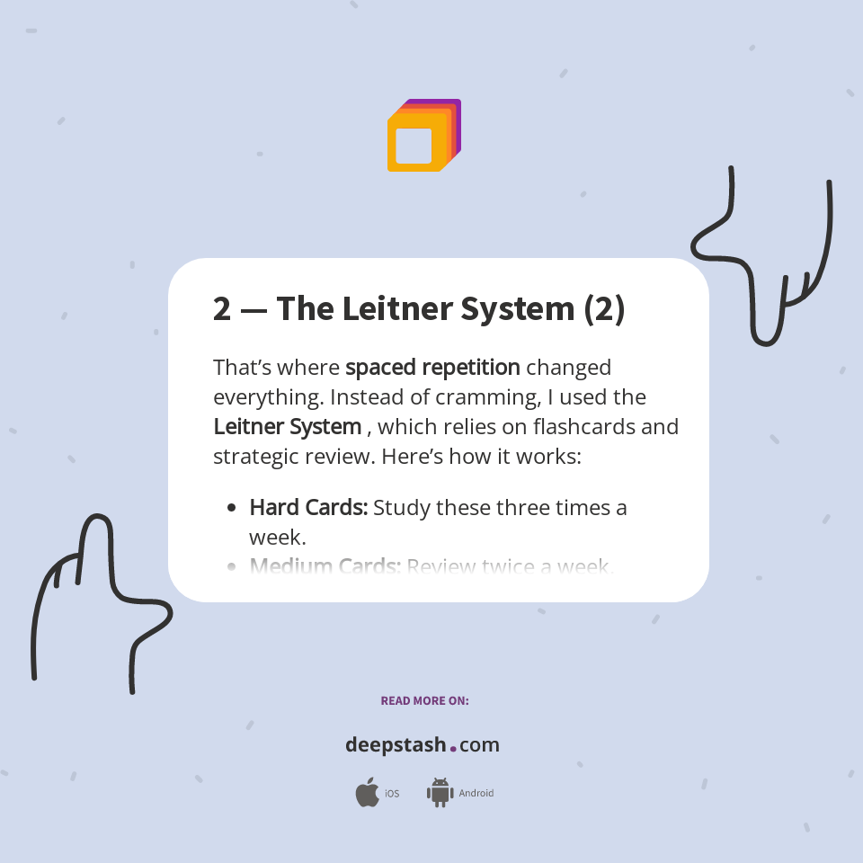 2 — The Leitner System (2) - Deepstash