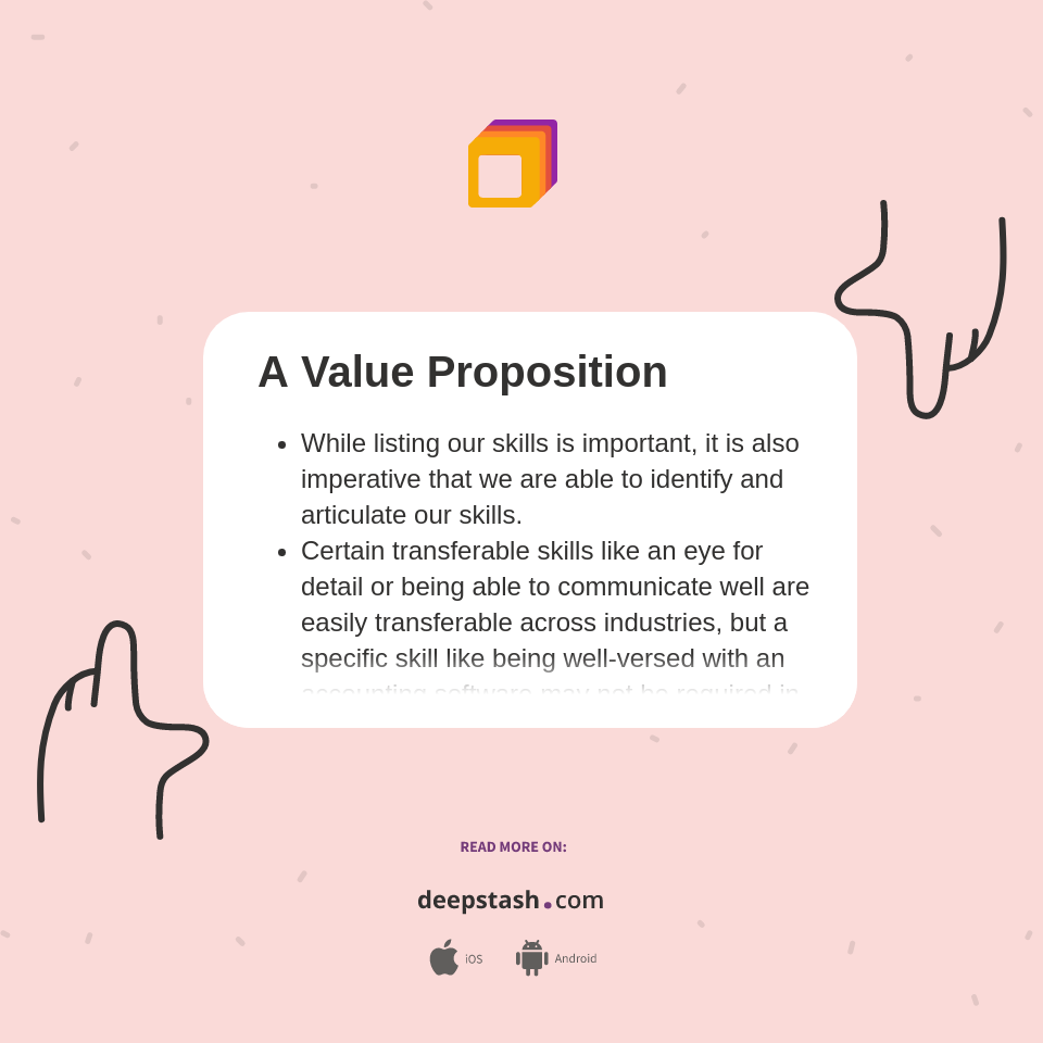 A Value Proposition - Deepstash