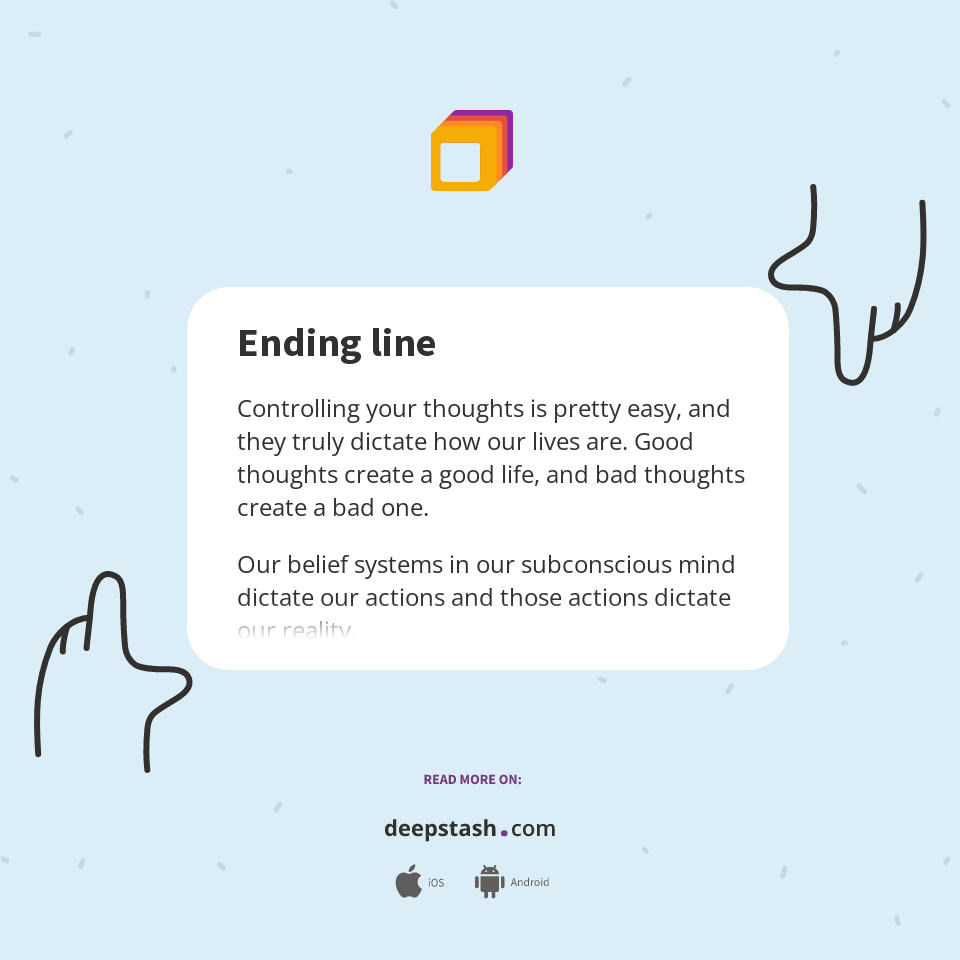 Ending line - Deepstash