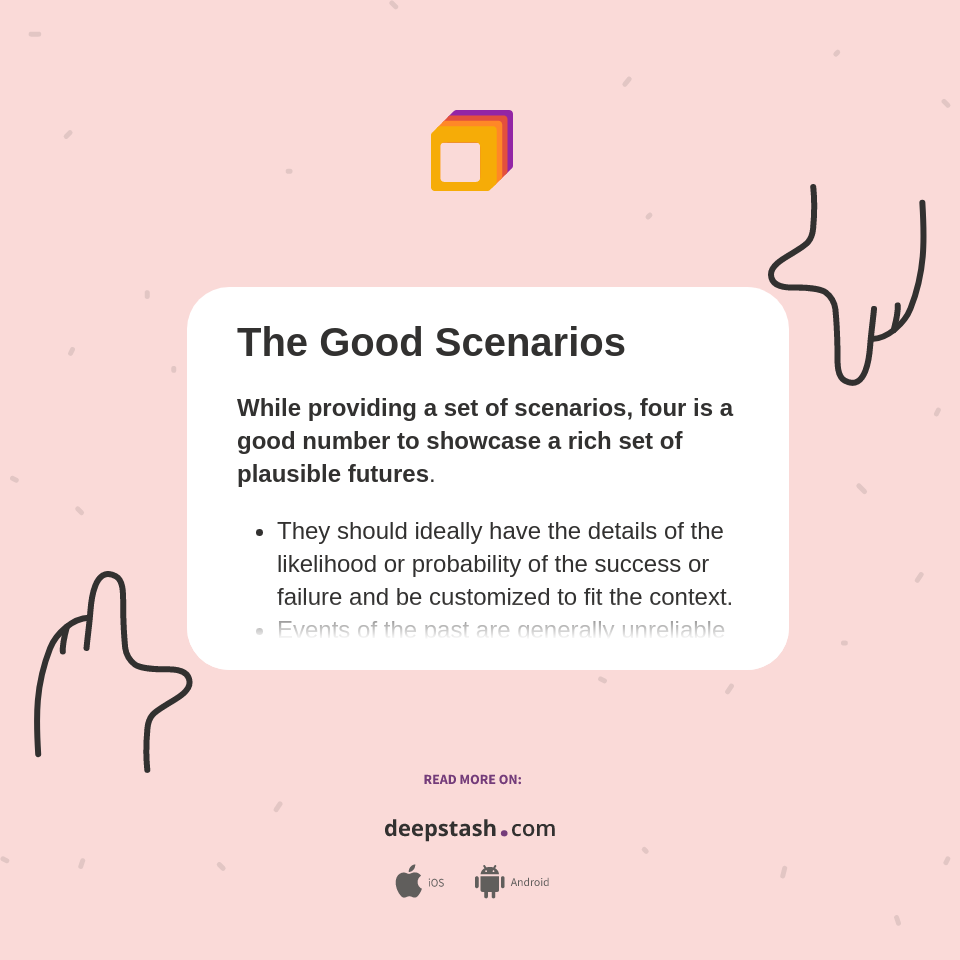 The Good Scenarios - Deepstash