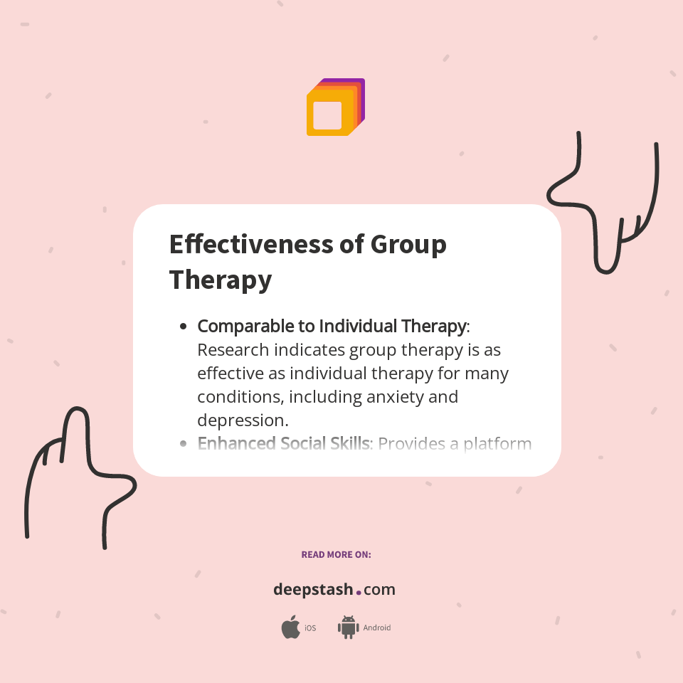 Effectiveness of Group Therapy - Deepstash
