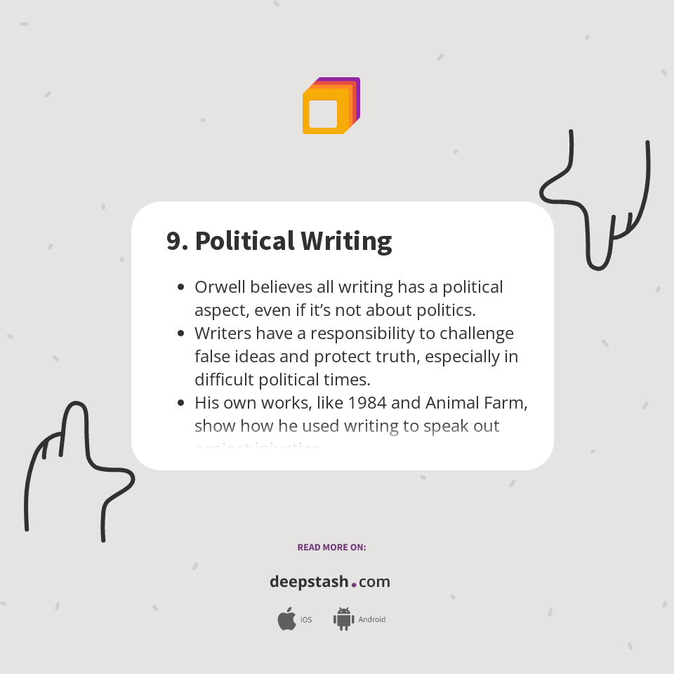 9. Political Writing - Deepstash