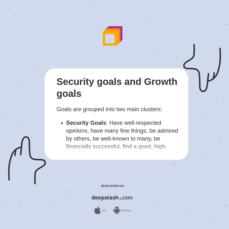 Security goals and Growth goals - Deepstash