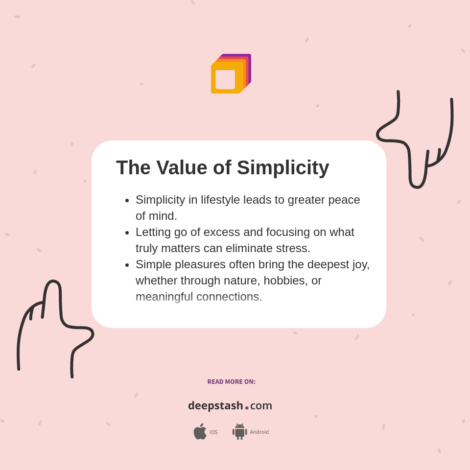 The Value of Simplicity - Deepstash