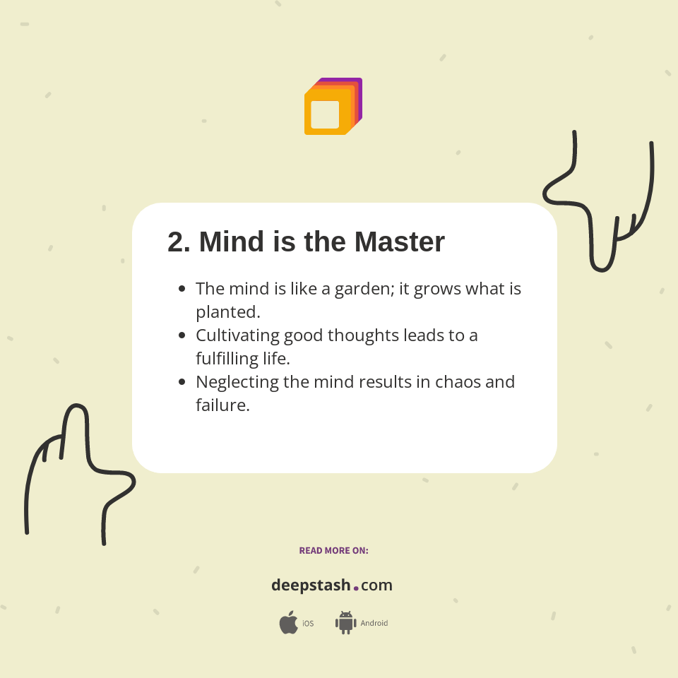 2. Mind is the Master - Deepstash