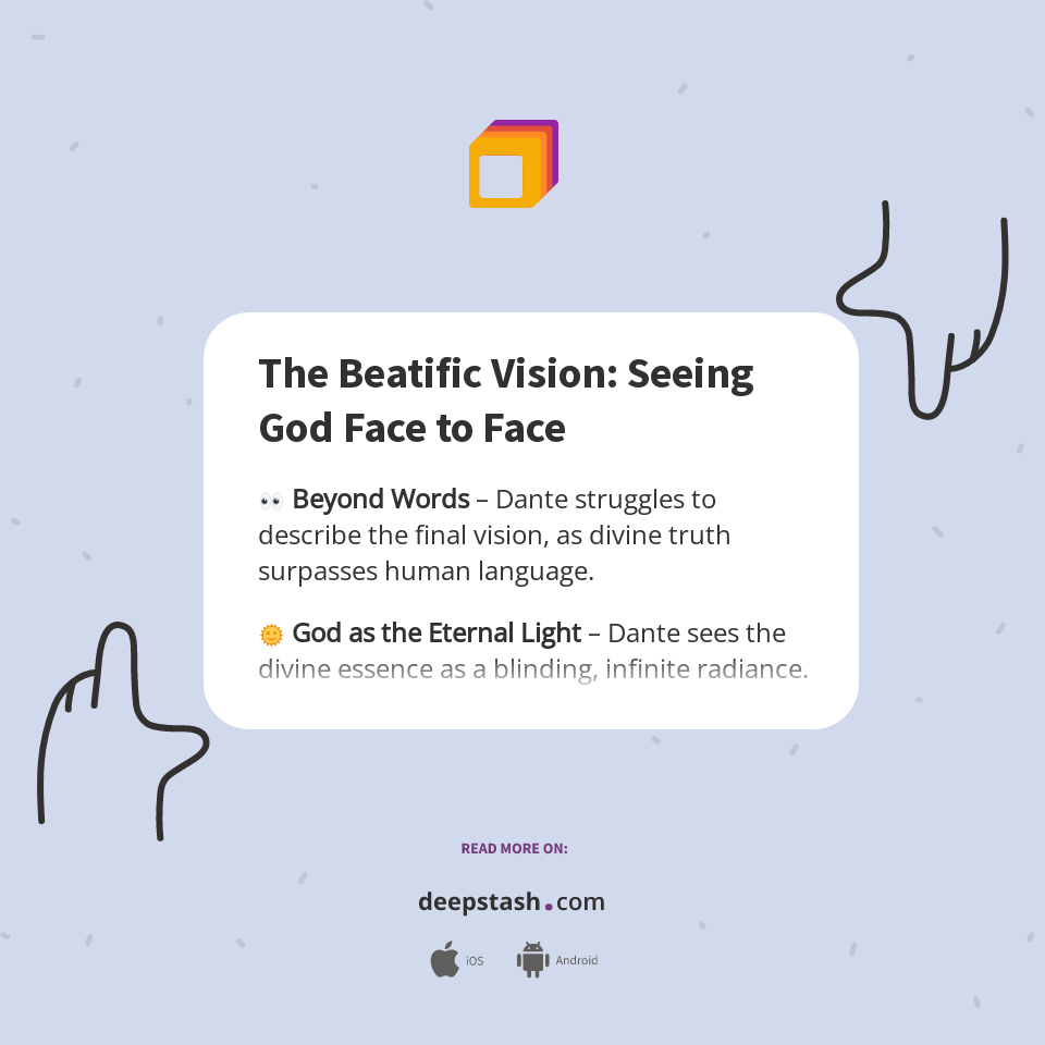 The Beatific Vision: Seeing God Face to Face - Deepstash
