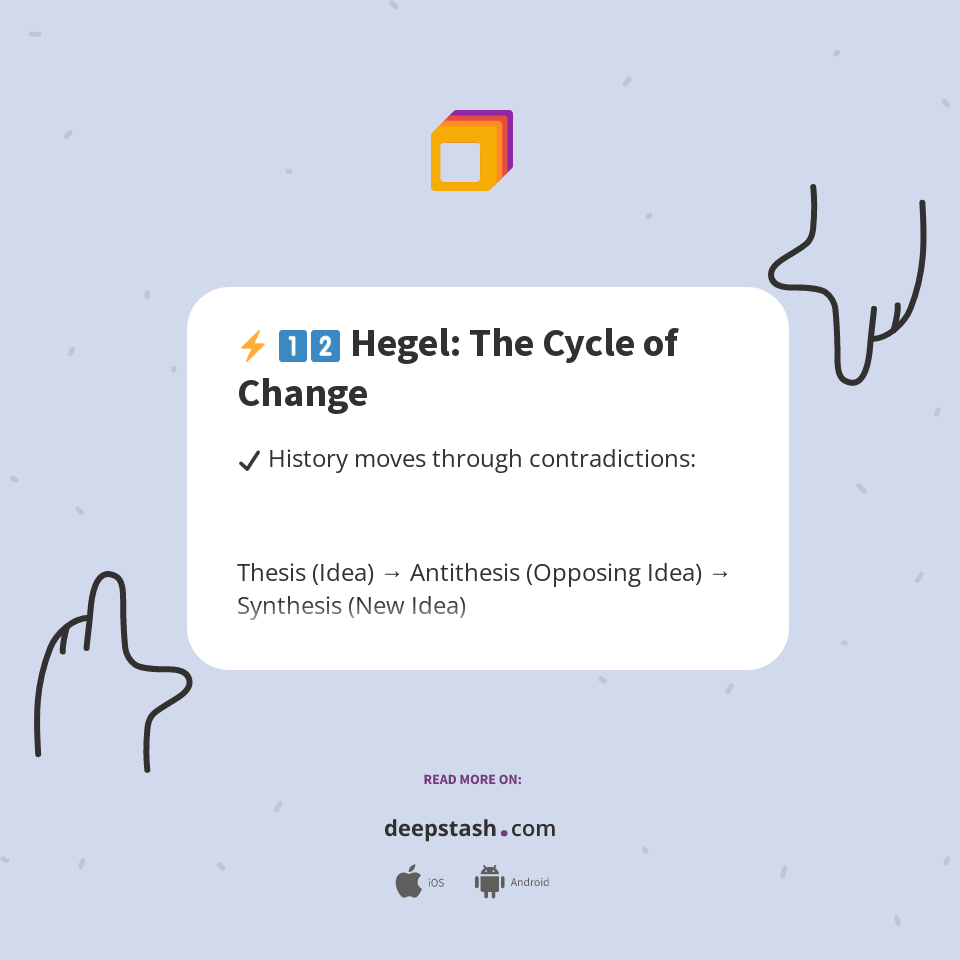 ⚡ 1️⃣2️⃣ Hegel: The Cycle of Change - Deepstash