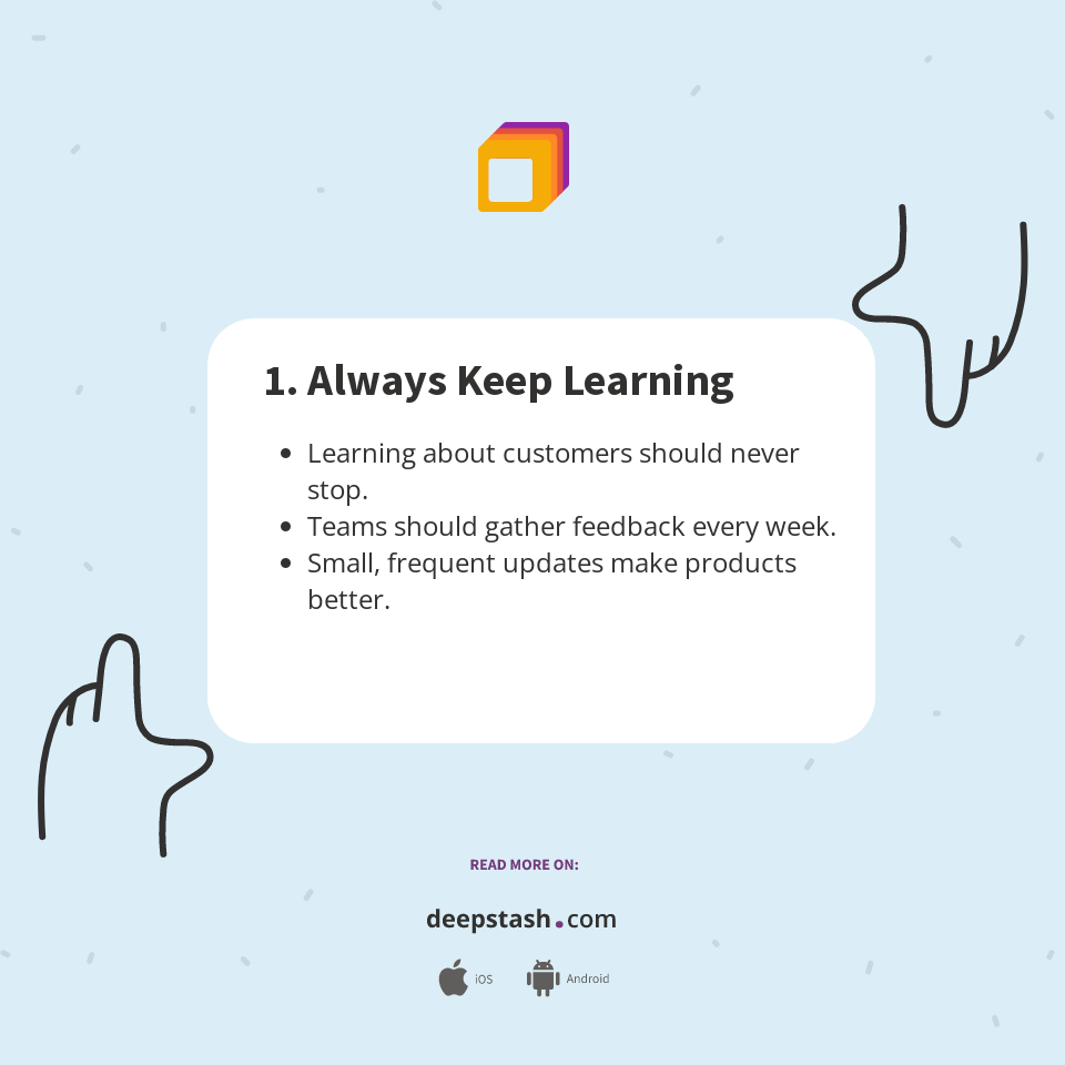 1. Always Keep Learning - Deepstash