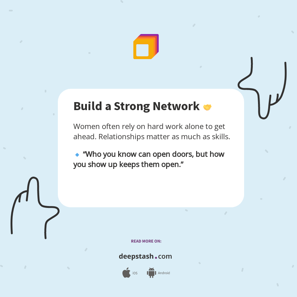 Build a Strong Network 🤝 - Deepstash