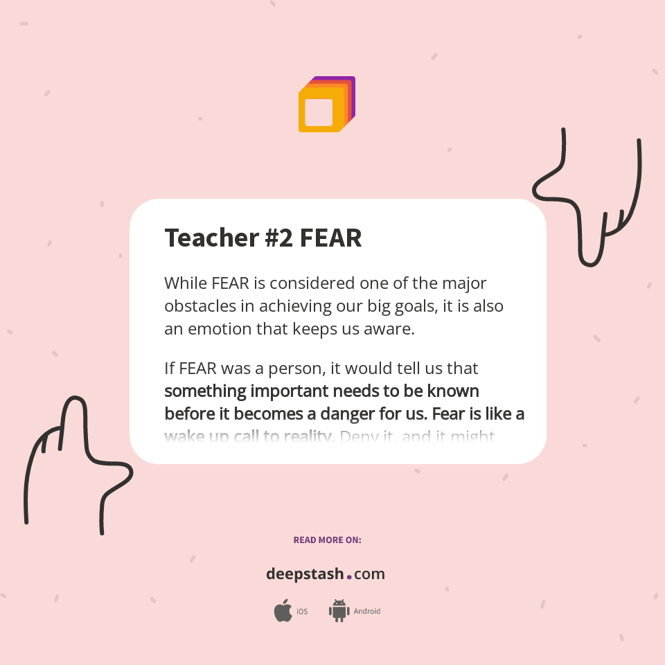 Teacher #2 FEAR - Deepstash
