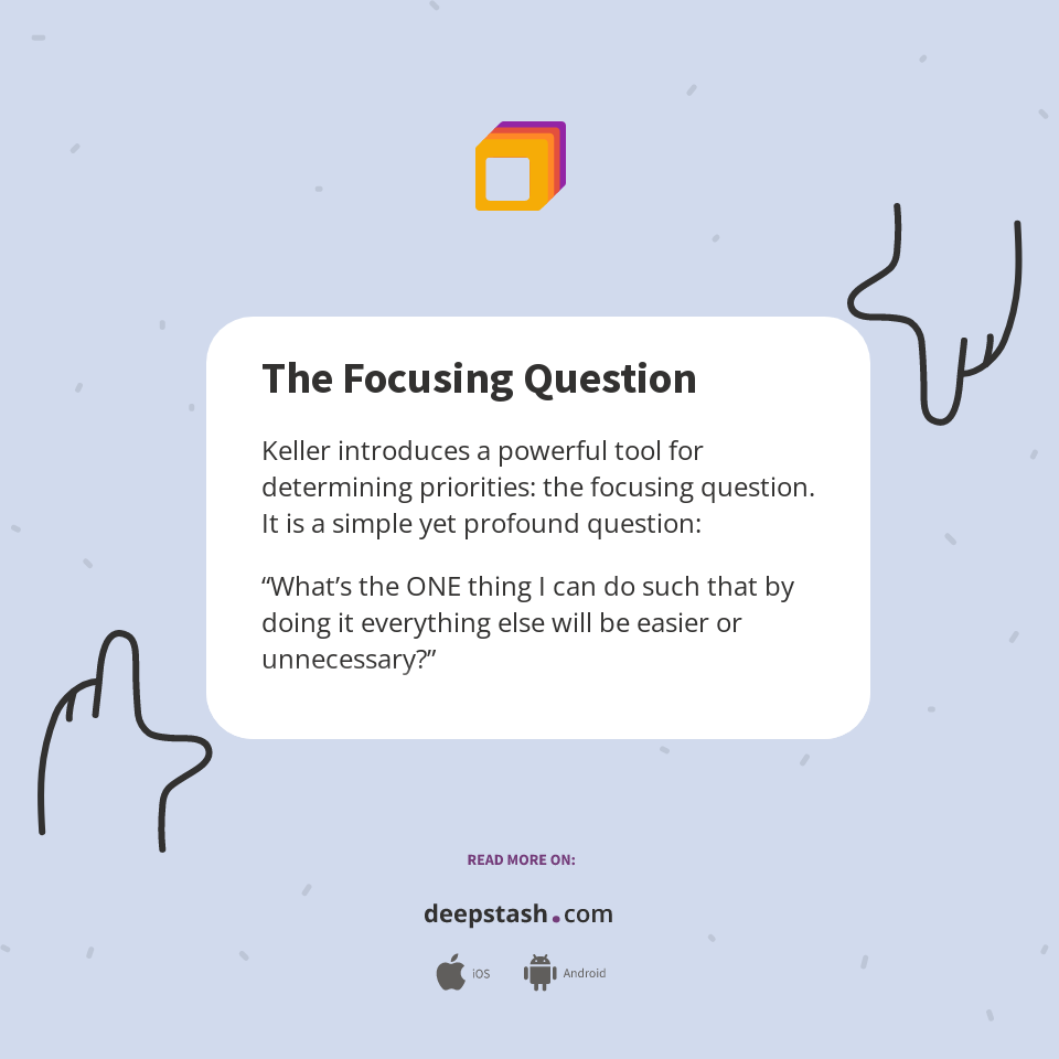 The Focusing Question - Deepstash