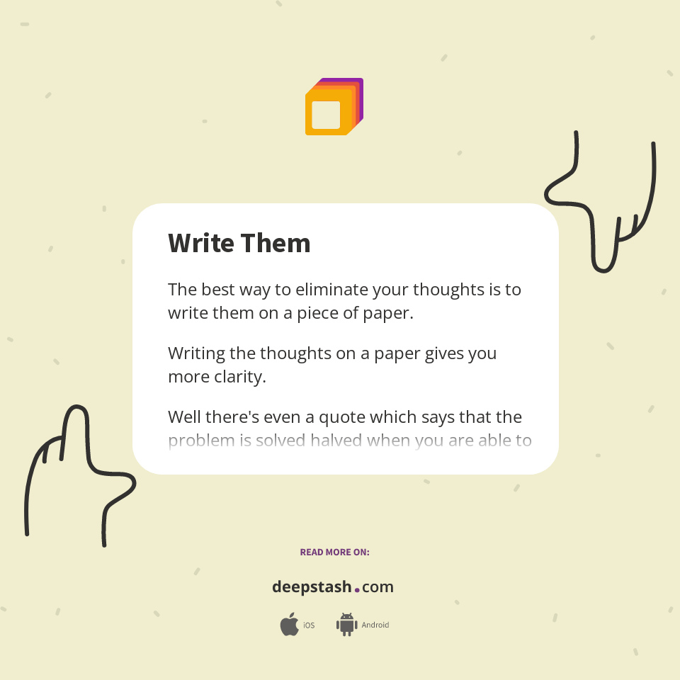 Write Them - Deepstash