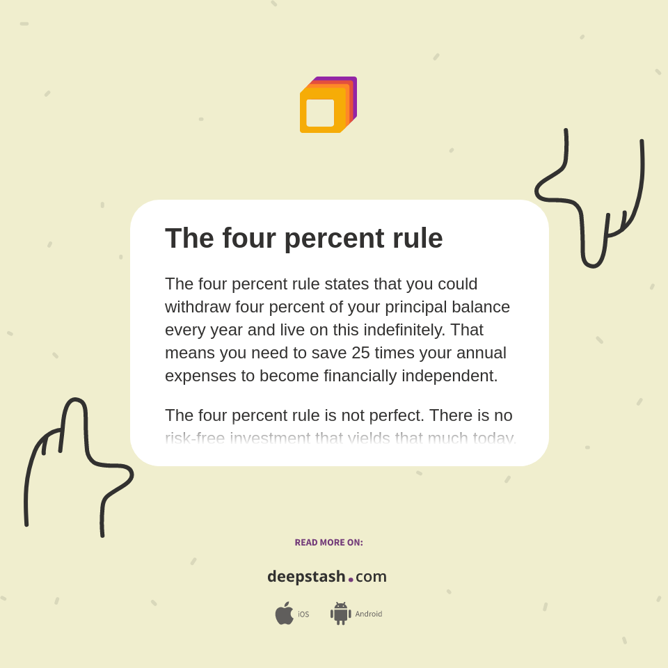 The four percent rule - Deepstash