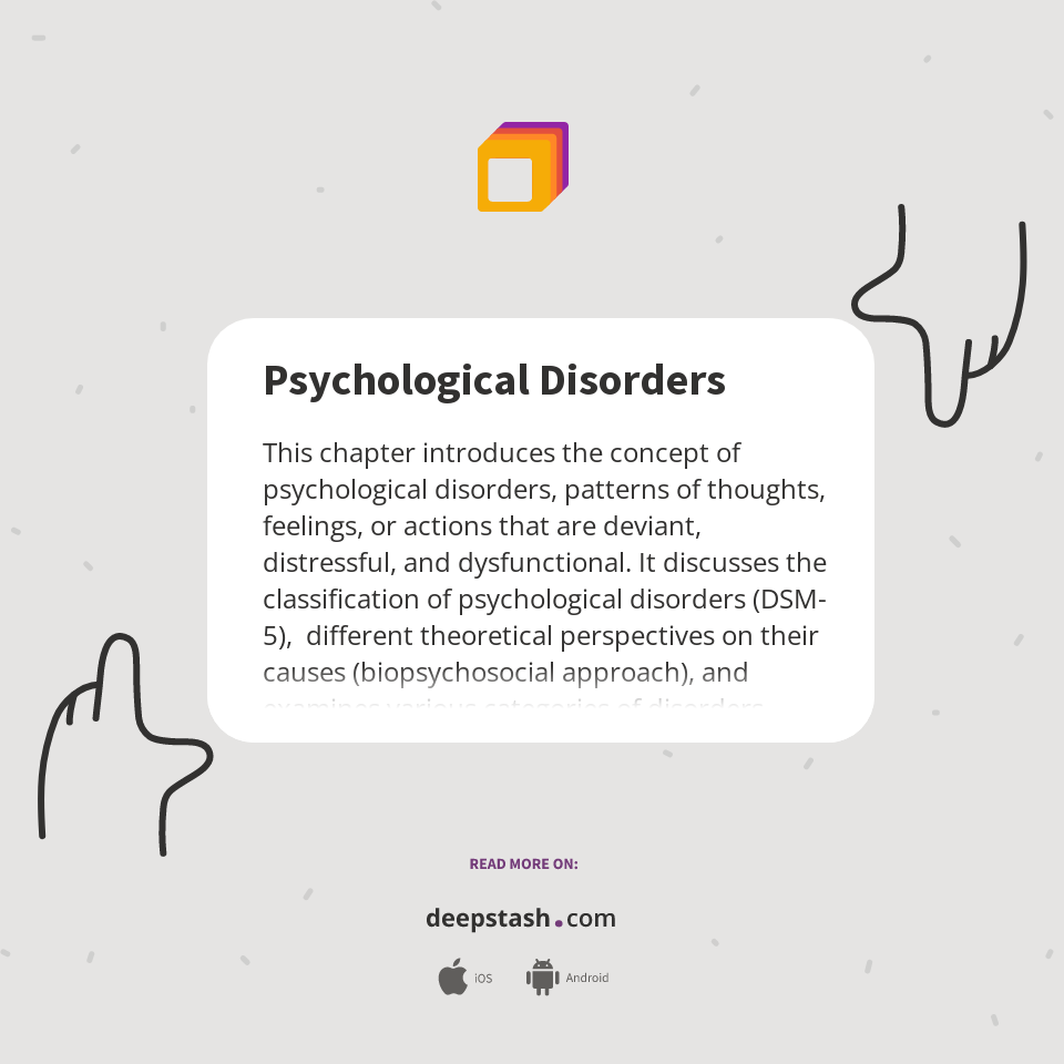 Psychological Disorders - Deepstash