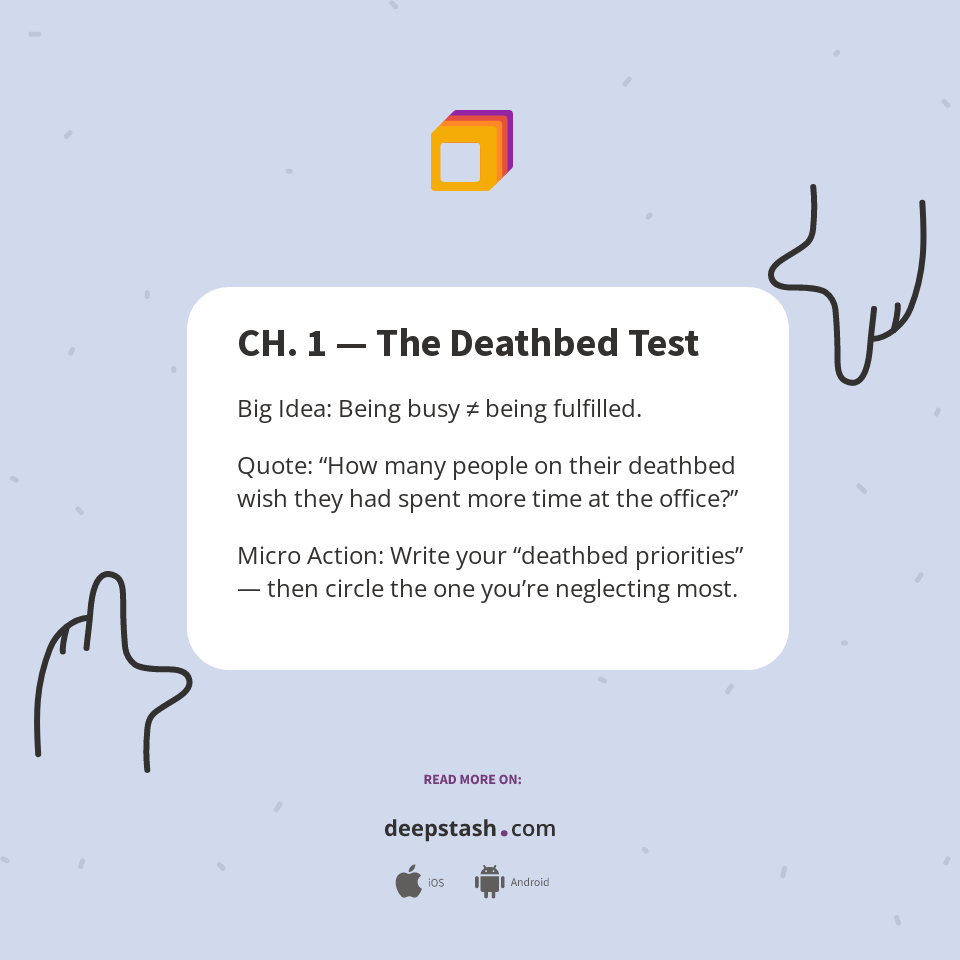 CH. 1 — The Deathbed Test - Deepstash