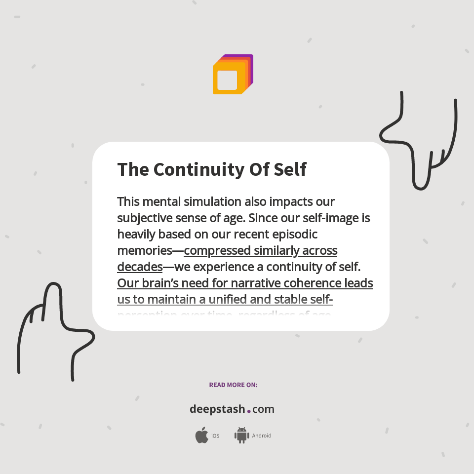 The Continuity Of Self - Deepstash
