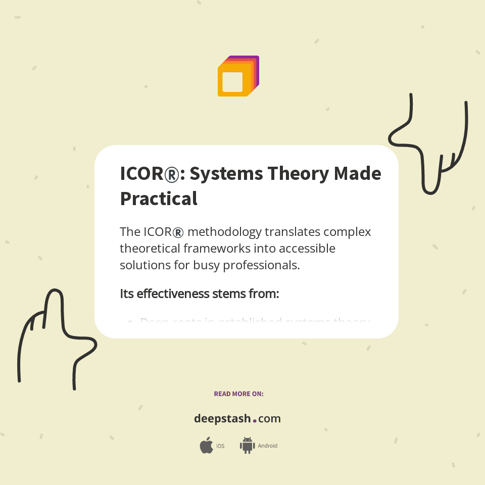 ICOR®: Systems Theory Made Practical - Deepstash