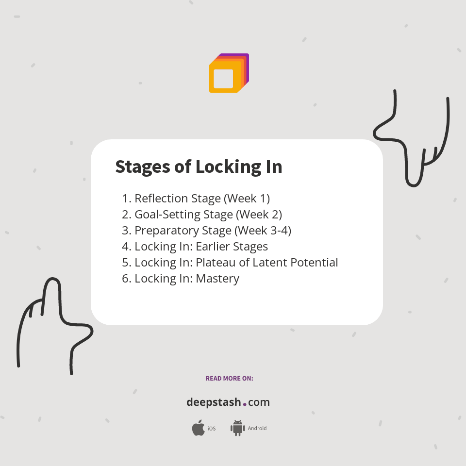 Stages of Locking In - Deepstash