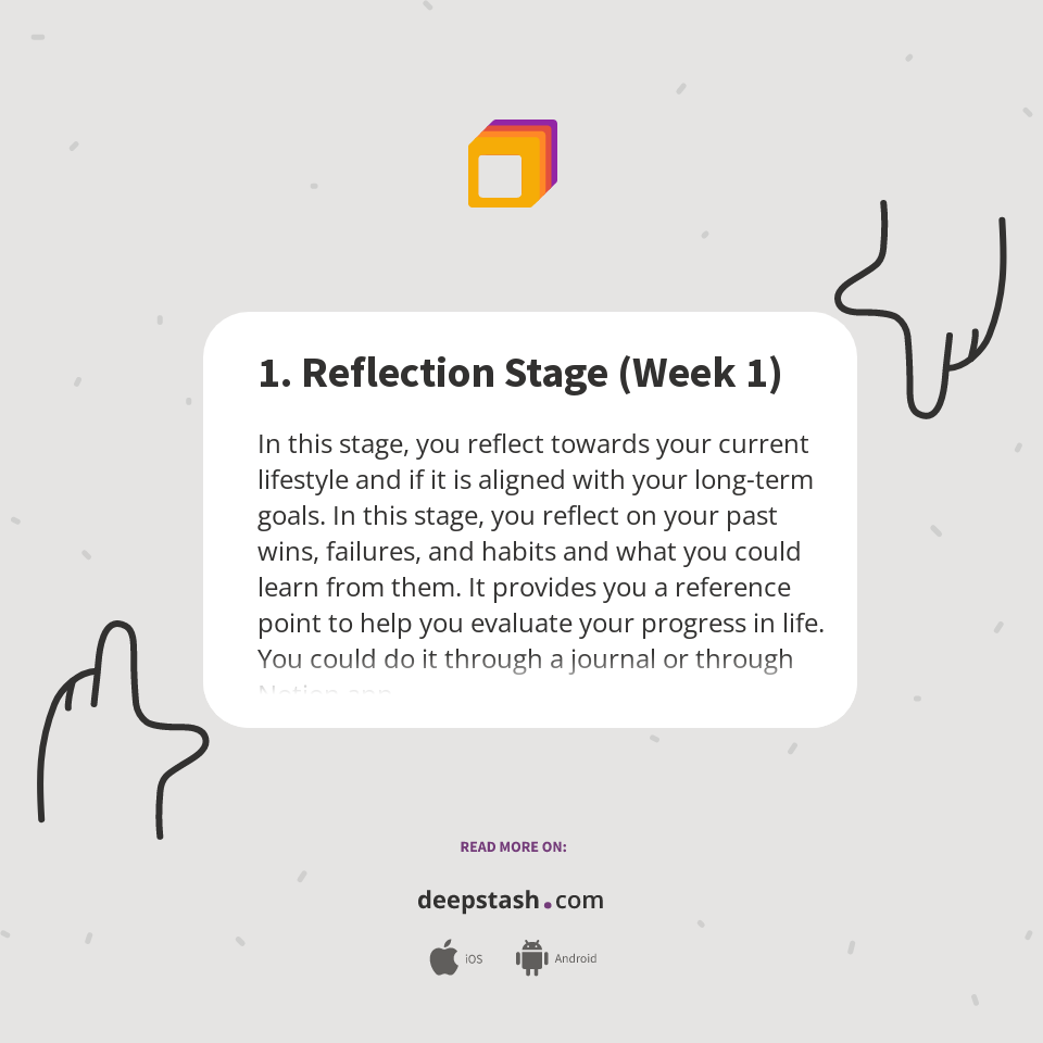 1. Reflection Stage (Week 1) - Deepstash