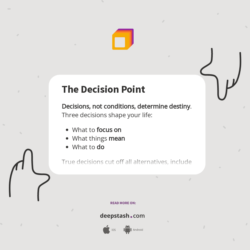 The Decision Point - Deepstash
