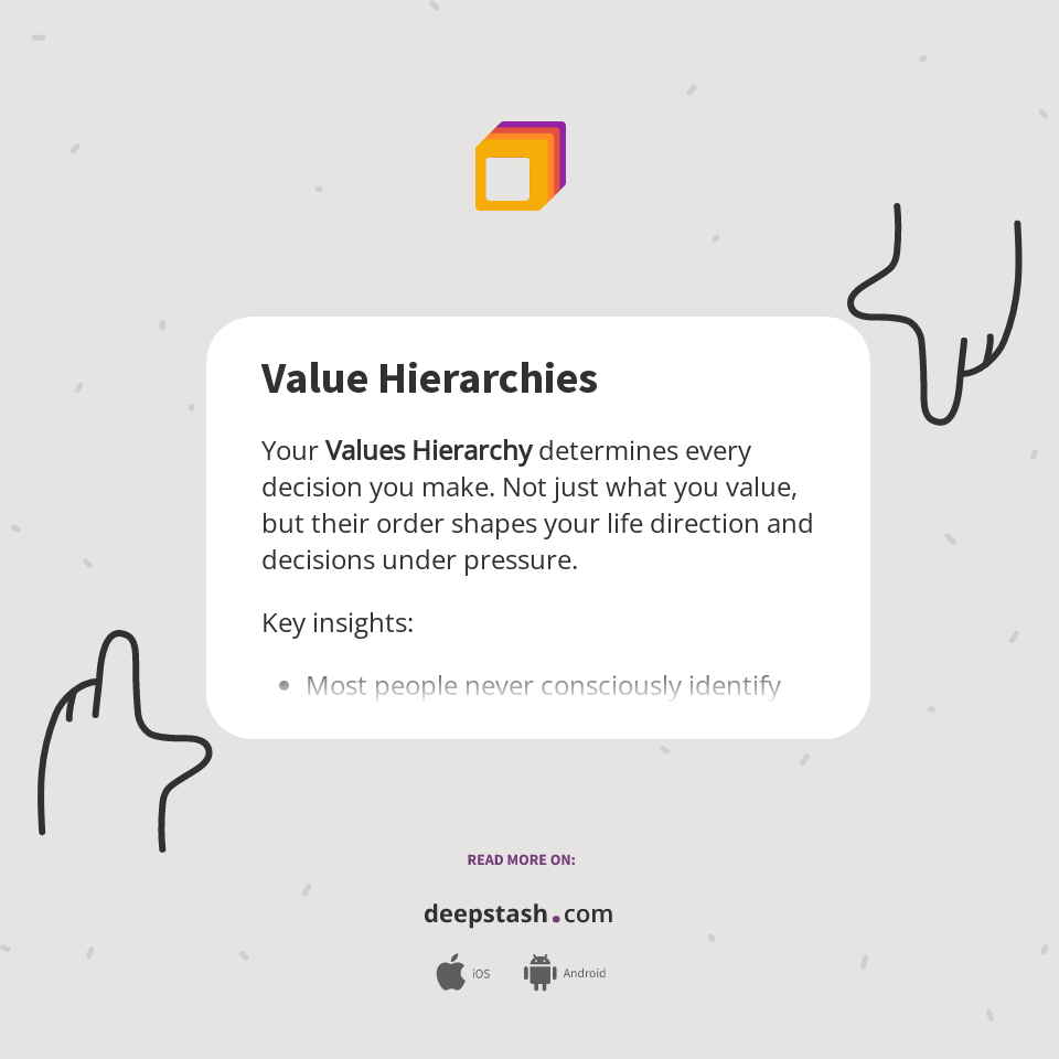 Value Hierarchies - Deepstash
