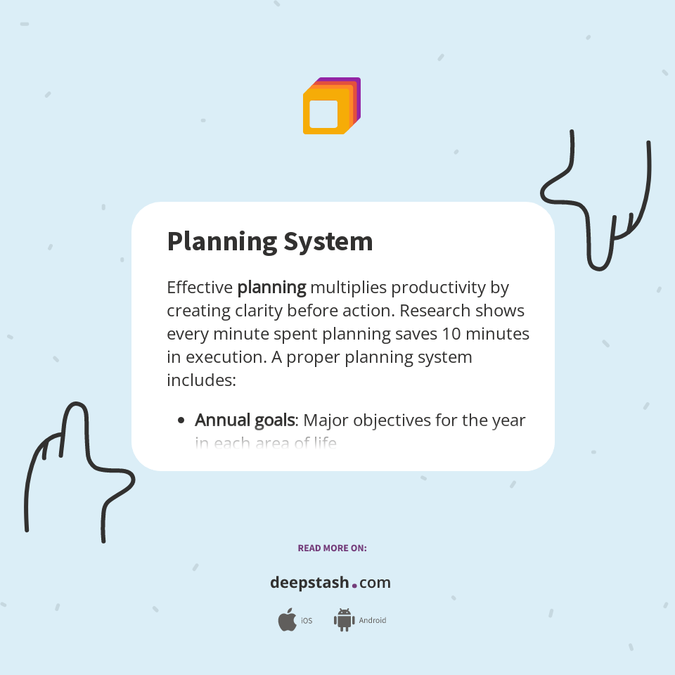 Planning System - Deepstash