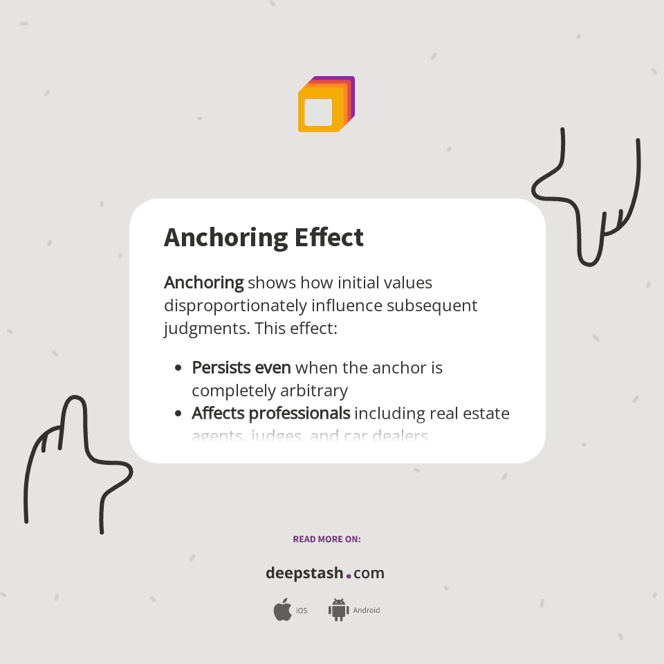 Anchoring Effect - Deepstash