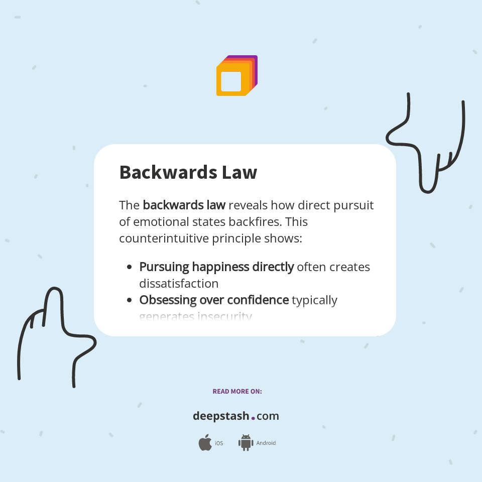 Backwards Law - Deepstash