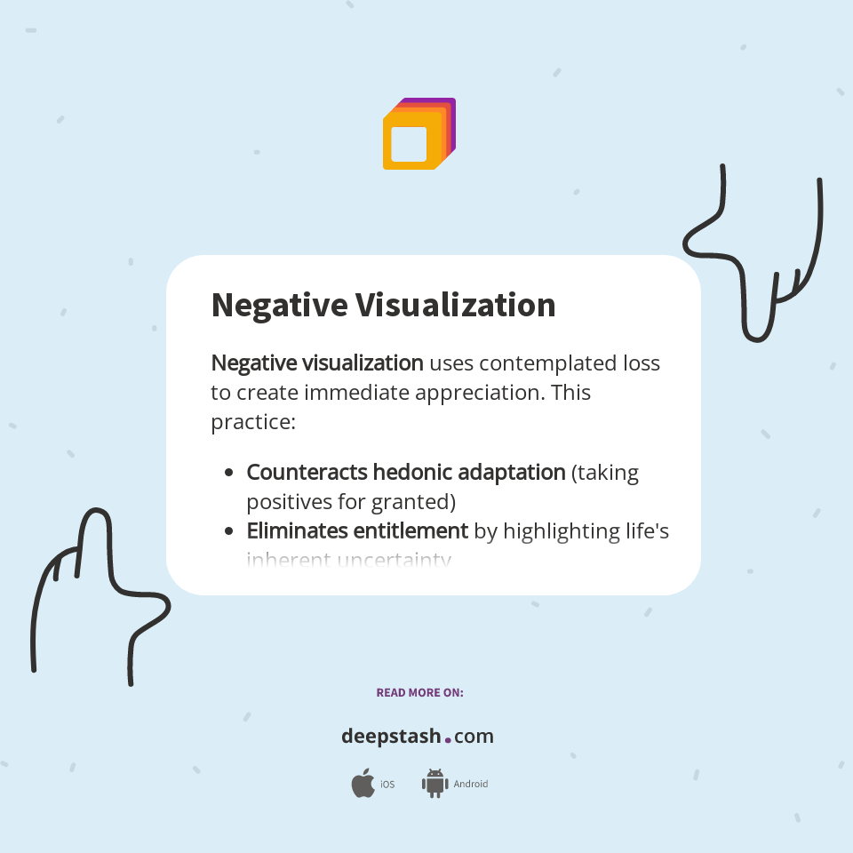 Negative Visualization - Deepstash