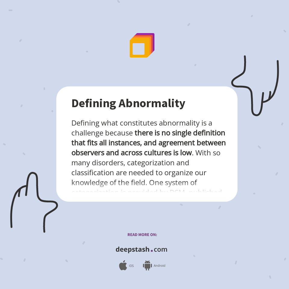 Defining Abnormality - Deepstash