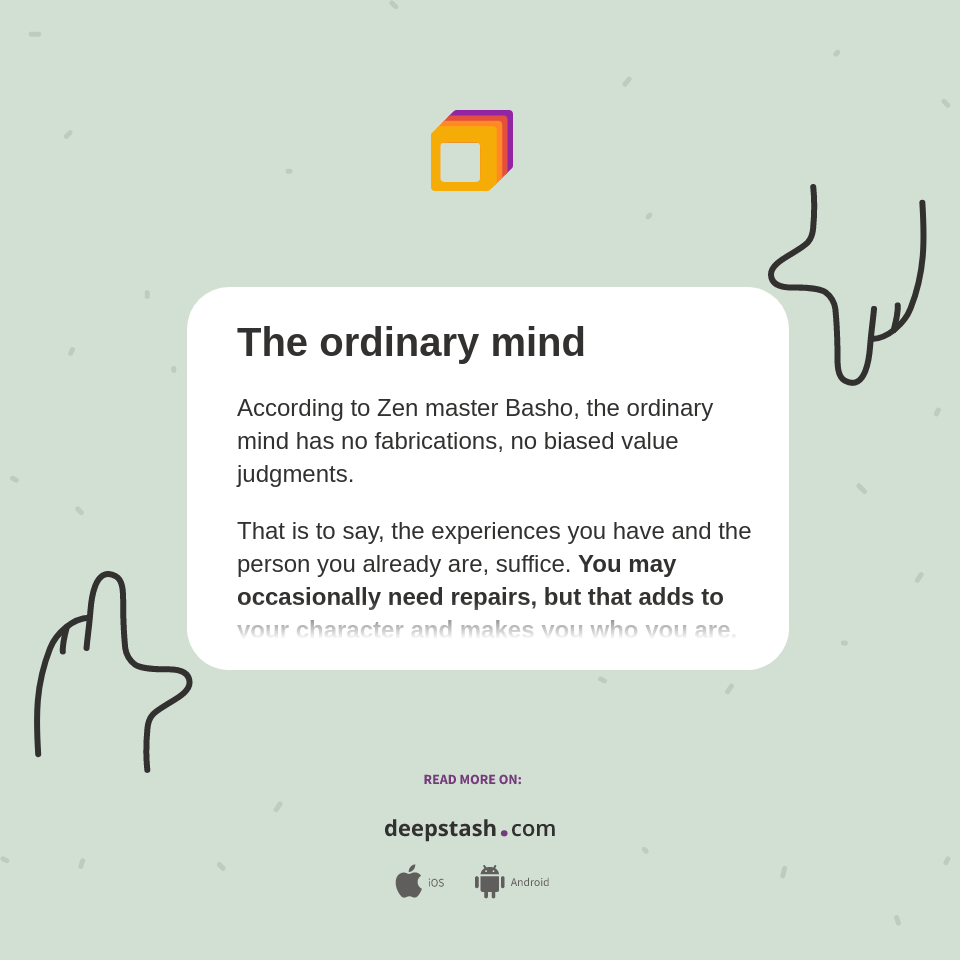 The ordinary mind - Deepstash