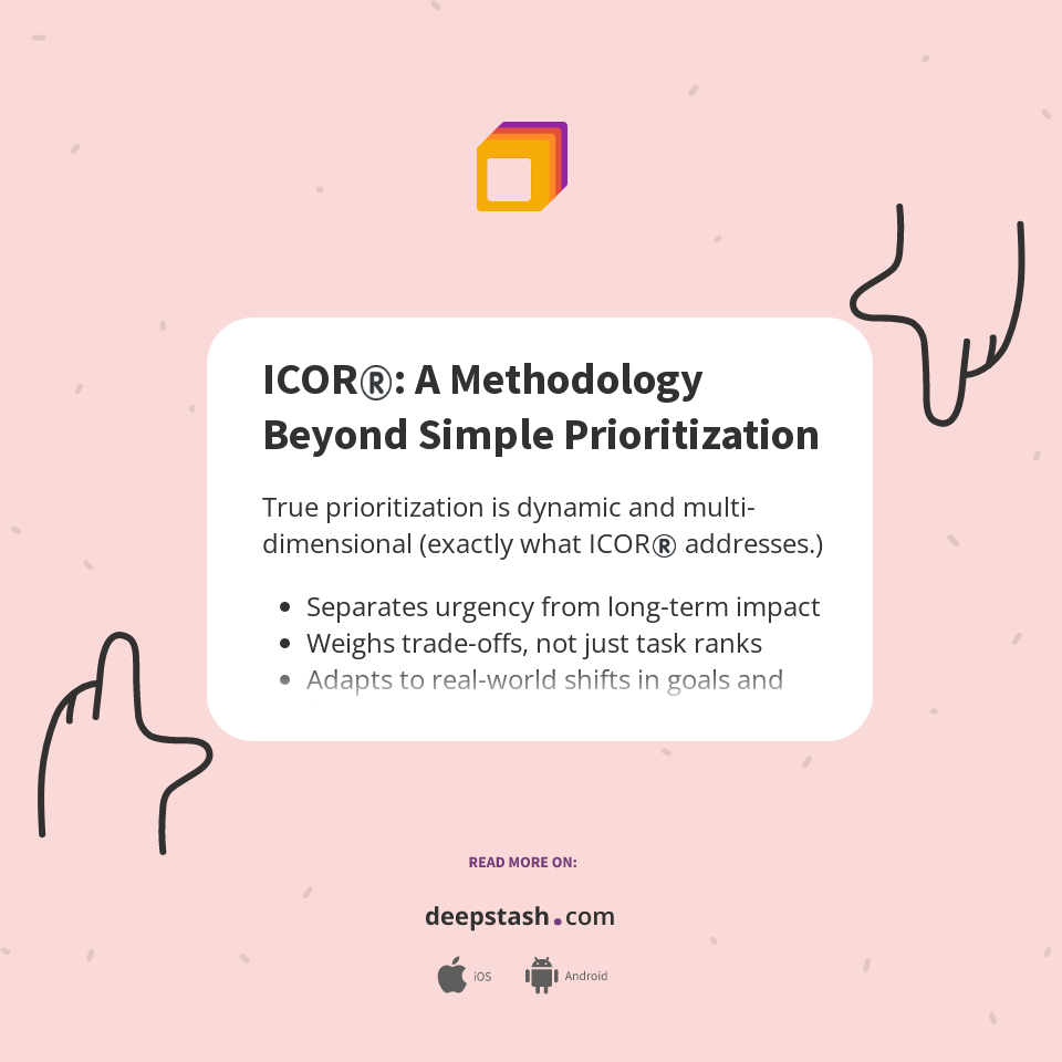 ICOR®: A Methodology Beyond Simple Prioritization - Deepstash