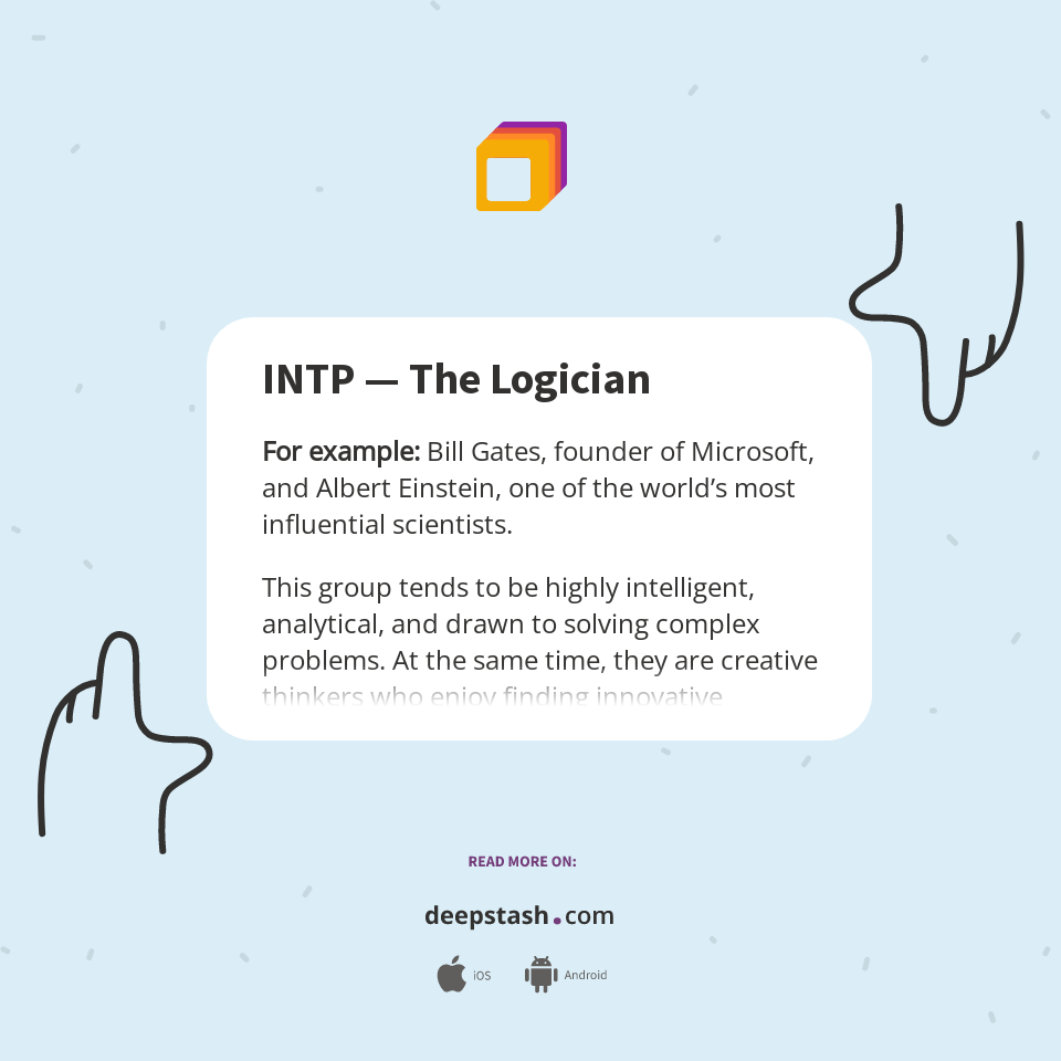 INTP — The Logician - Deepstash