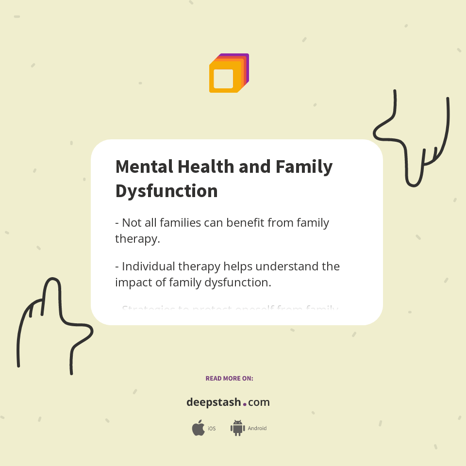 Mental Health and Family Dysfunction - Deepstash
