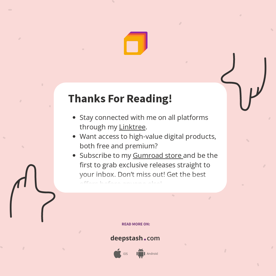 Thanks For Reading! - Deepstash