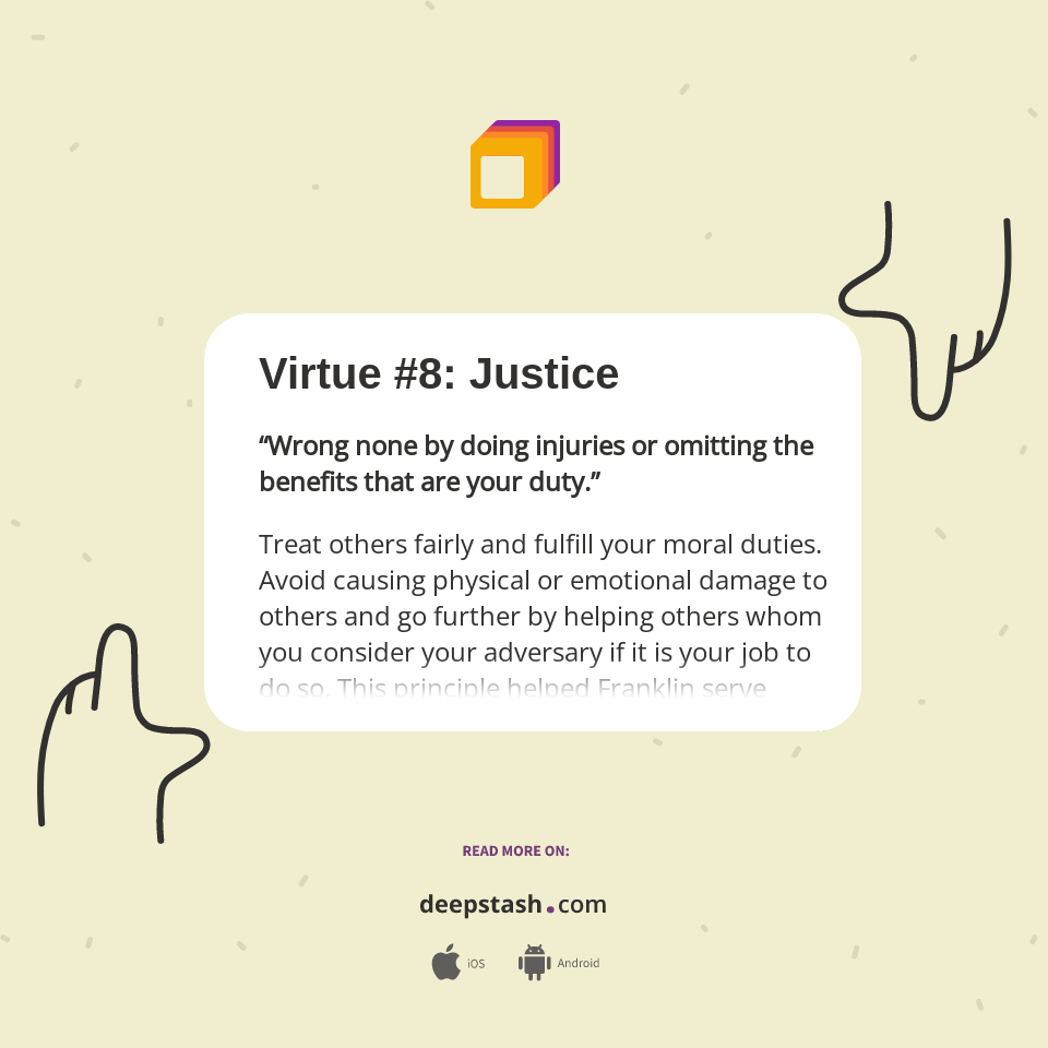 Virtue #8: Justice - Deepstash