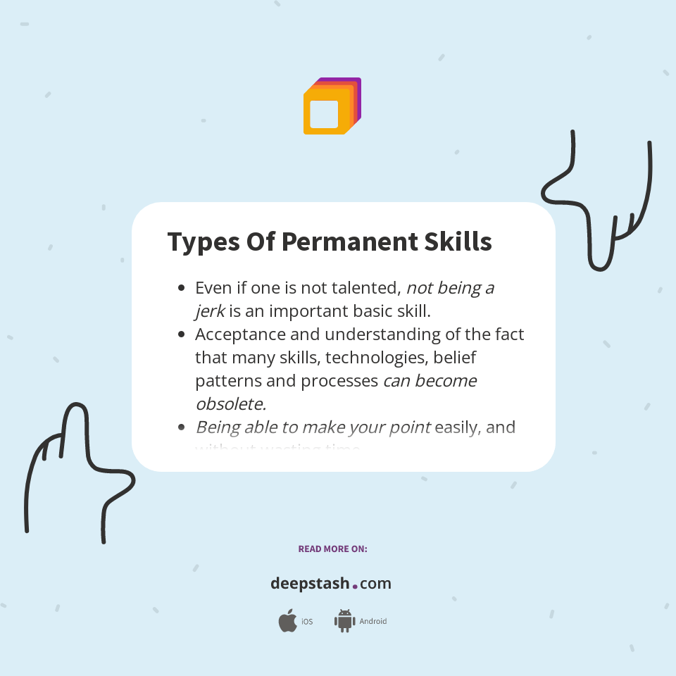 Types Of Permanent Skills - Deepstash