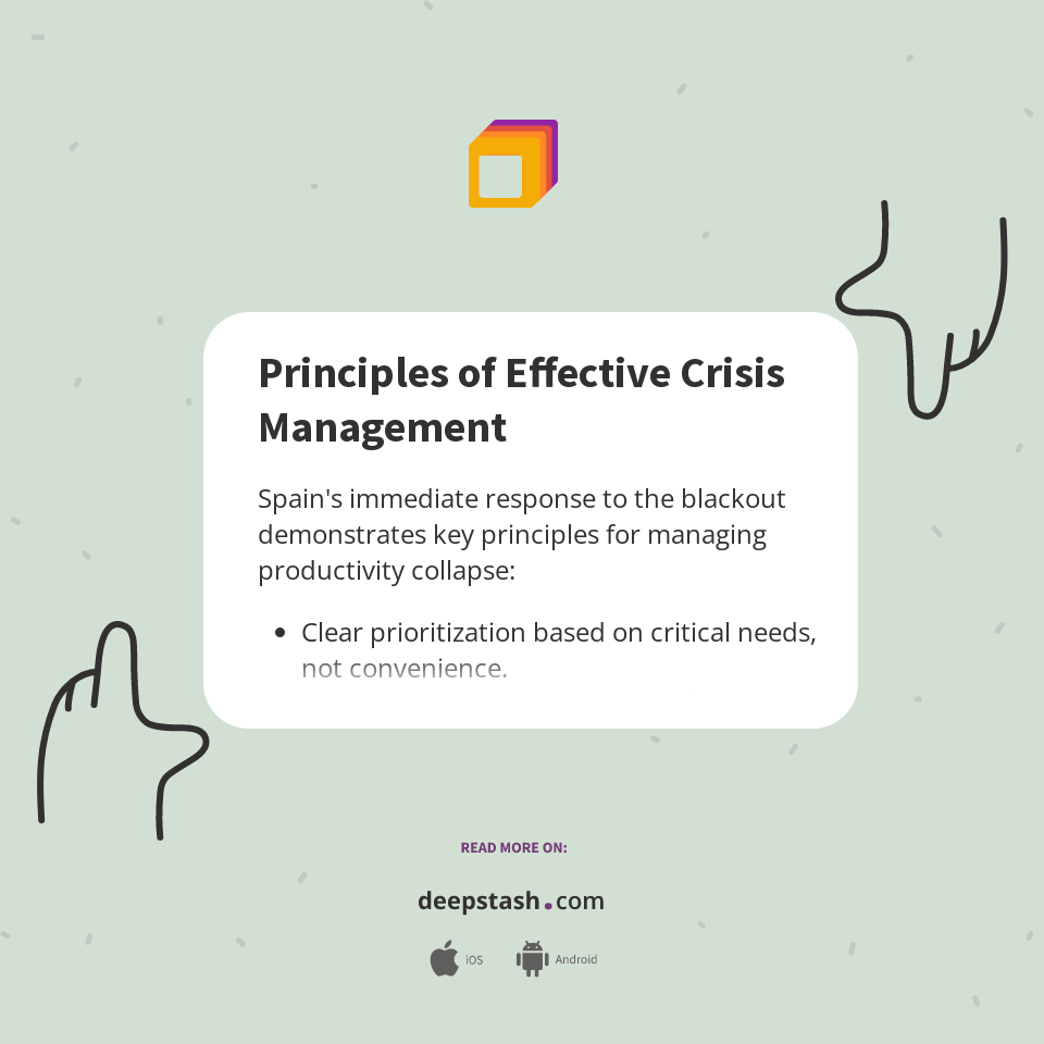 Principles of Effective Crisis Management - Deepstash