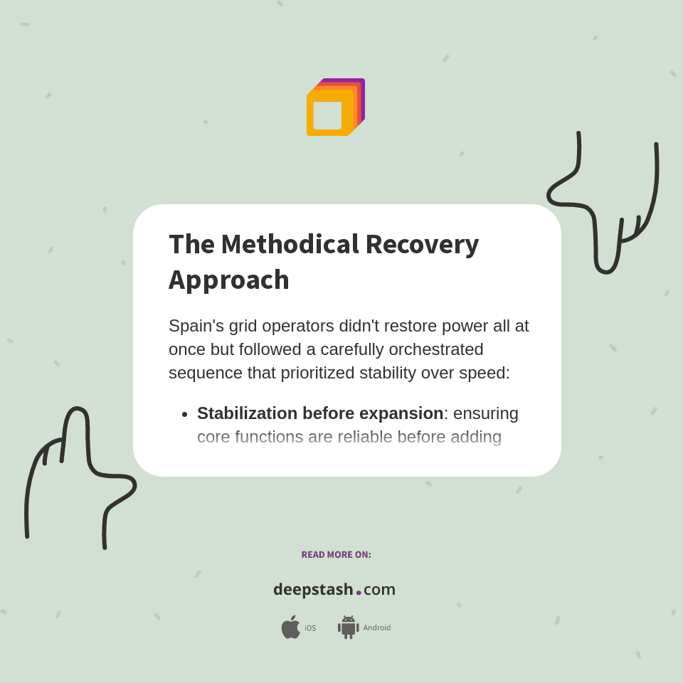 The Methodical Recovery Approach - Deepstash