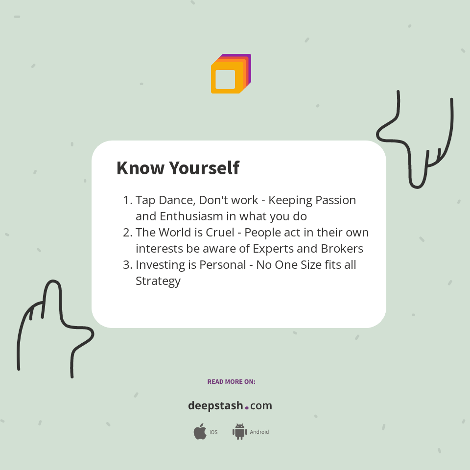 Know Yourself - Deepstash