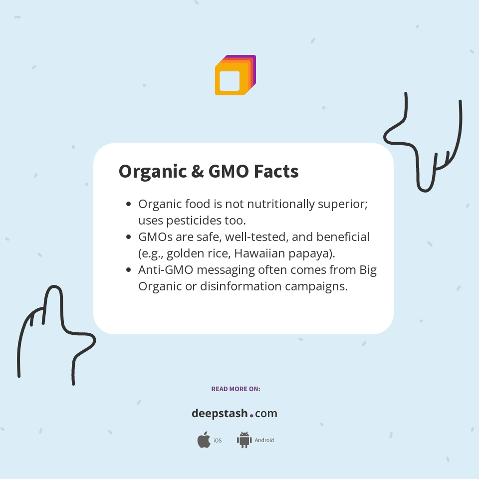 Organic & GMO Facts - Deepstash