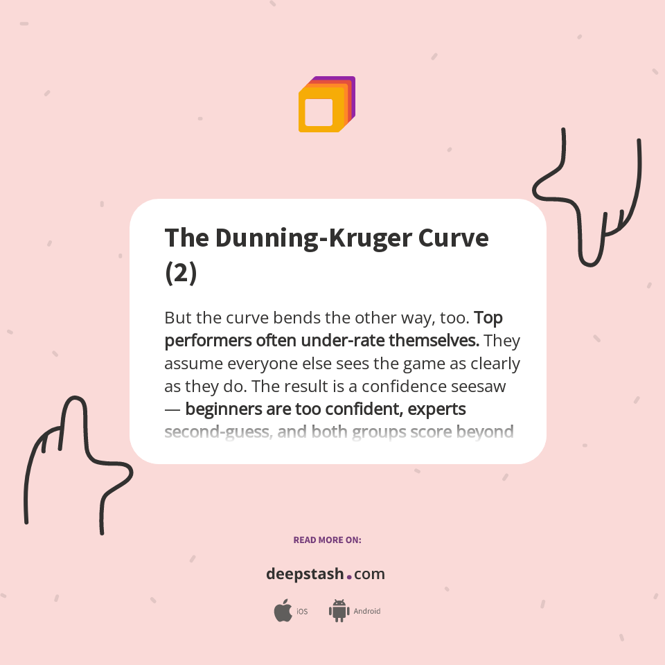 The Dunning-Kruger Curve (2) - Deepstash