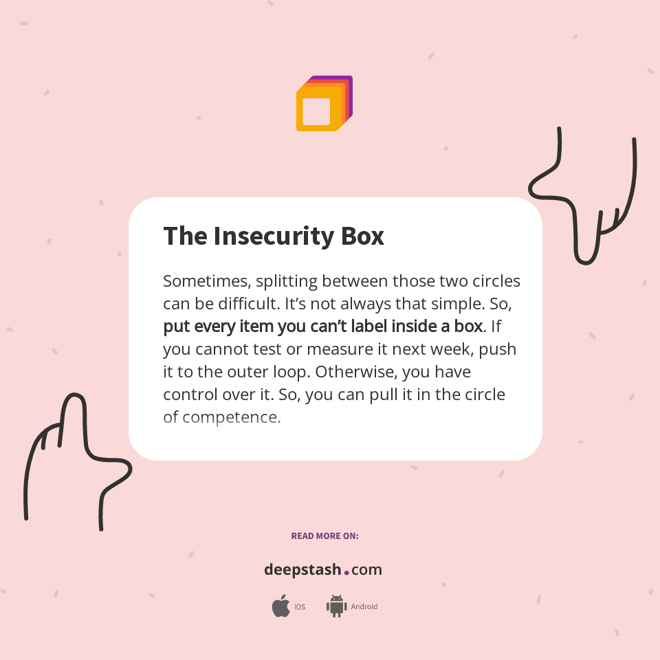 The Insecurity Box - Deepstash